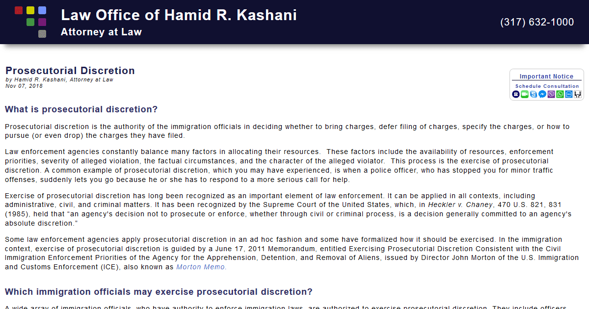 Prosecutorial Discretion