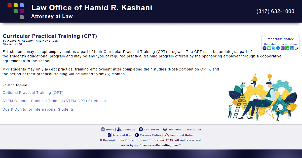 Curricular Practical Training (CPT)